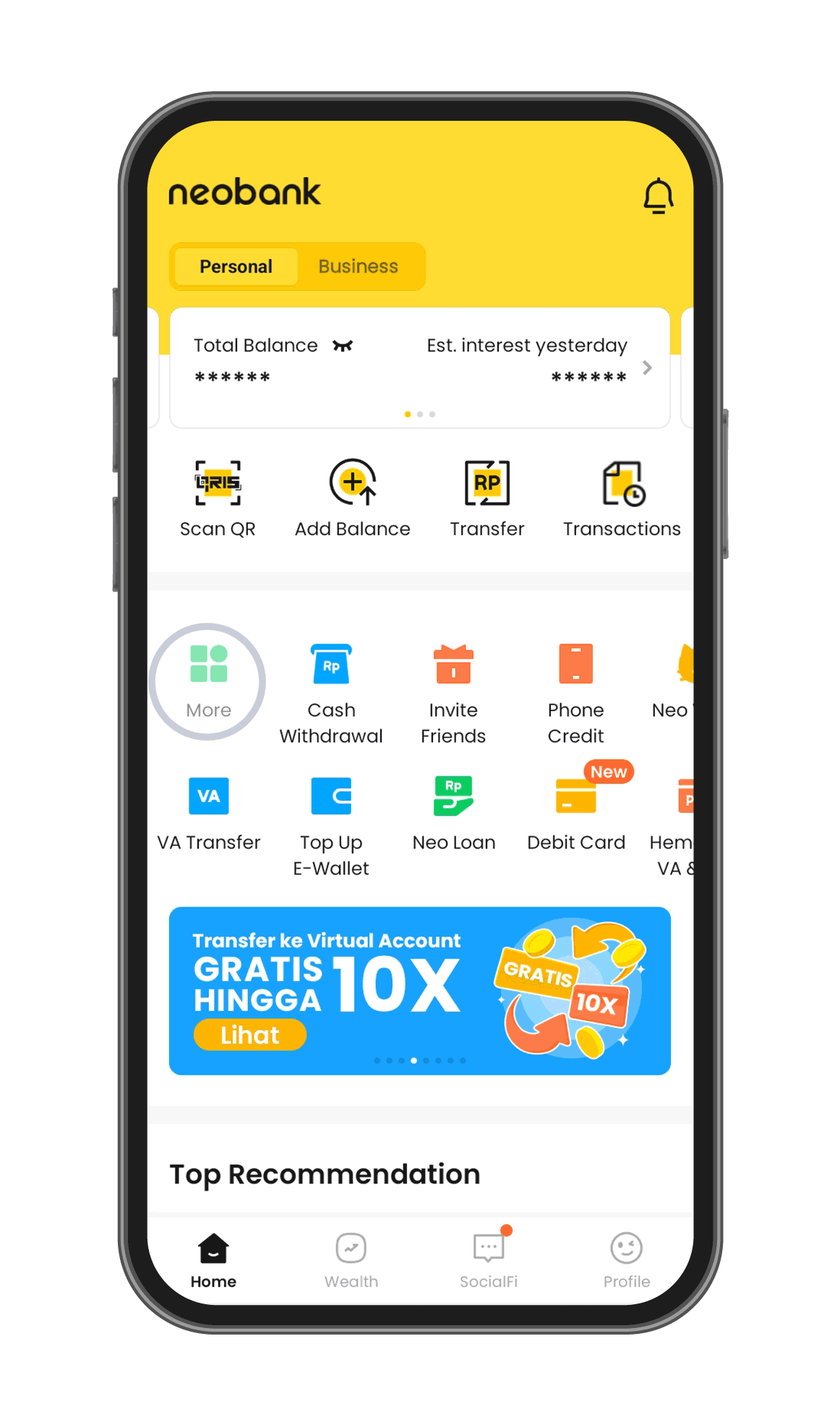 Deposito WOW | neobank